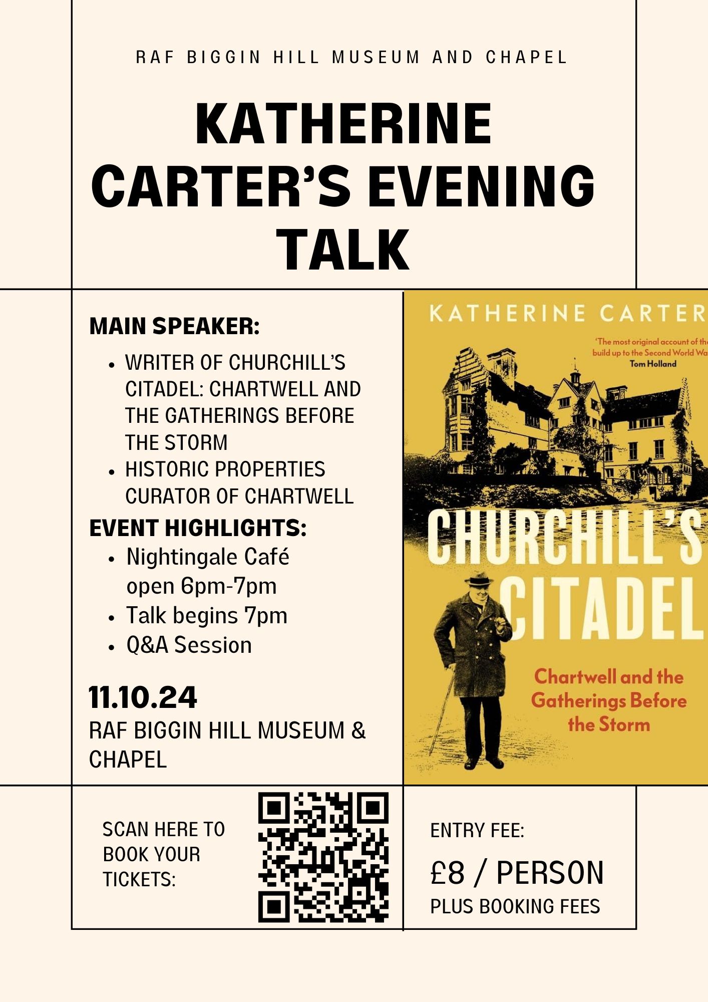Katherine Carter’s Evening Talk – RAF Biggin Hill Museum & Chapel
