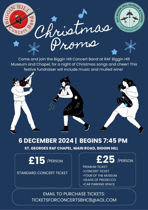 Christmas Prom’s – 6th December – RAF Biggin Hill Museum & Chapel