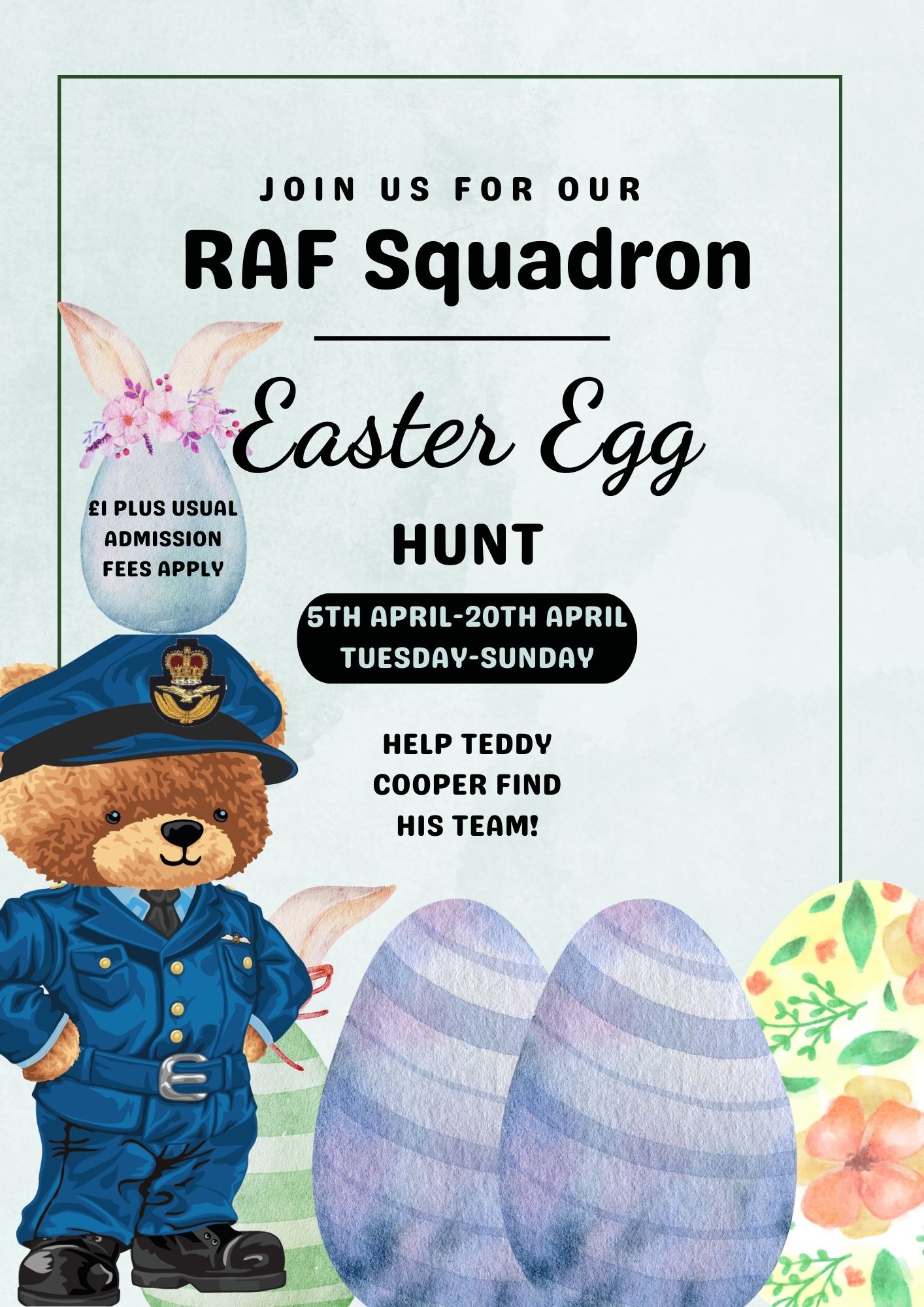 RAF Egg Squadron Hunt – Easter Holidays – RAF Biggin Hill Museum & Chapel