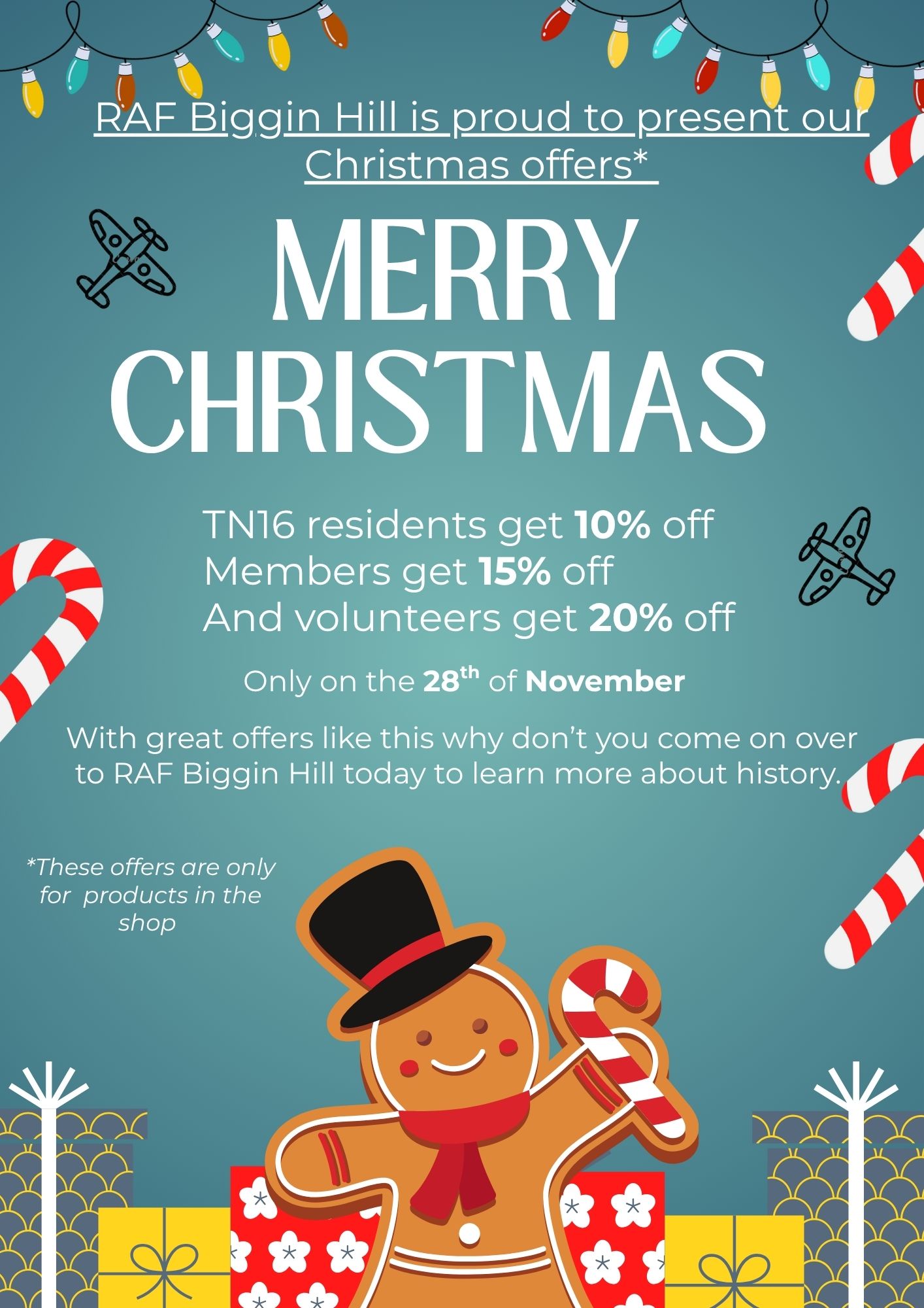 Christmas Shopping Day! – RAF Biggin Hill Museum & Chapel